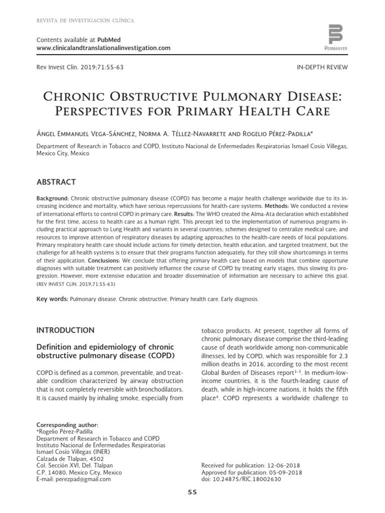Tipos de Epoc | PDF | Chronic Obstructive Pulmonary Disease | Respiratory Diseases