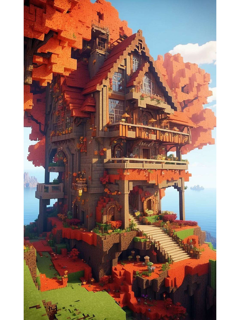 Leonardo Diffusion XL Minecraft Fall House 6 | PDF