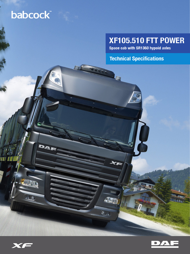 Daf Brochure xf105 Power | PDF | Turbocharger | Fuel Injection