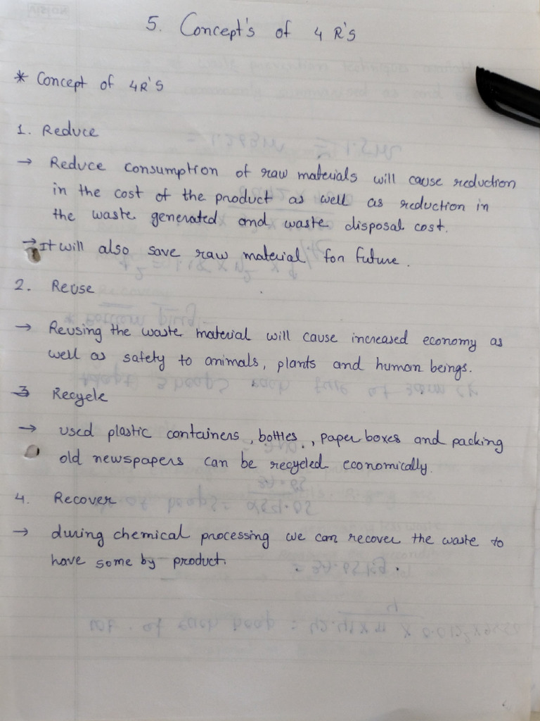 Concept of 4 R's | PDF | Economies | Environmental Issues