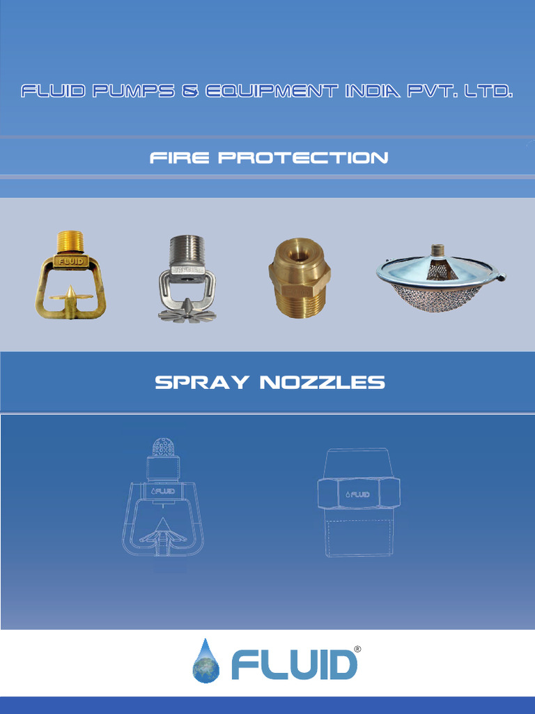Spray Nozzles - MVWS, HVWS & Foam Nozzle | PDF | Continuum Mechanics ...