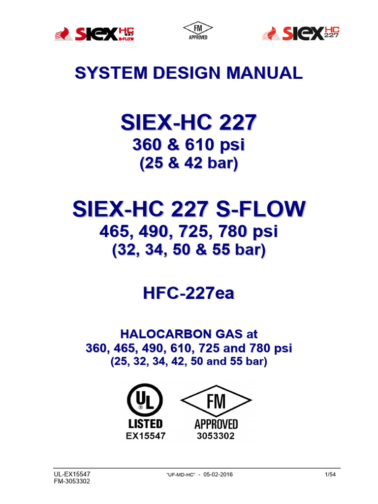 UL - FM UF-MD-HC DESIGN - MANUAL - HFC-227 - Rv05 | Download Free PDF ...