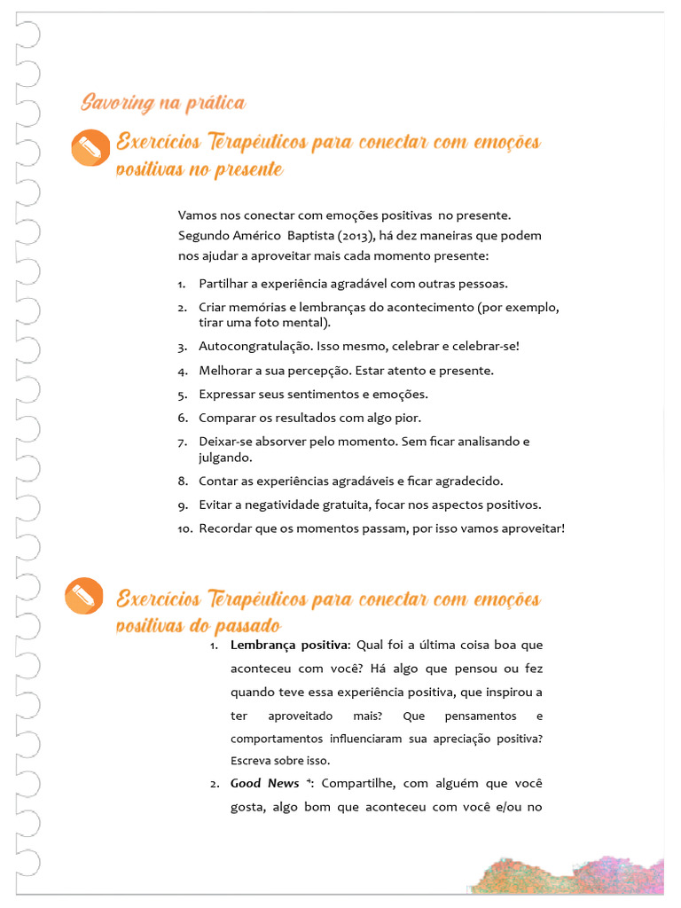 Vamos Nos Conectar Com Emoções Positivas No Presente | PDF | Sentimento ...