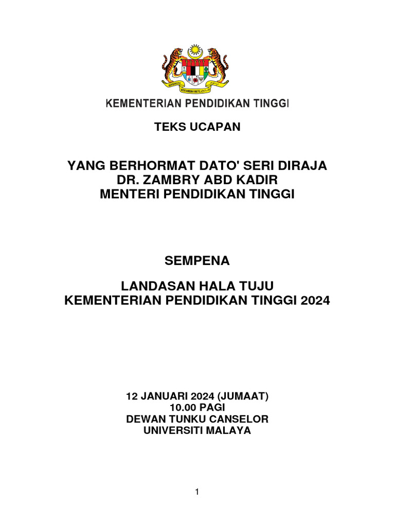 Teks Ucapan Ybm 2024 | PDF | Karier & Perkembangan | Ilmu Sosial