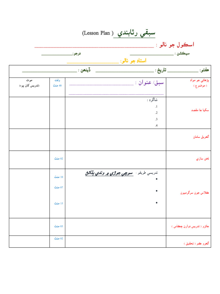 سبقي رٿابندي | PDF