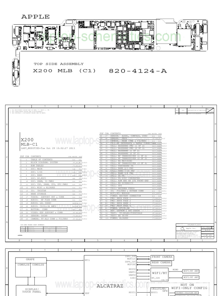 Ipad Mini 2 LB 820-4124 Schematic Diagram and PCB Layout L | PDF ...