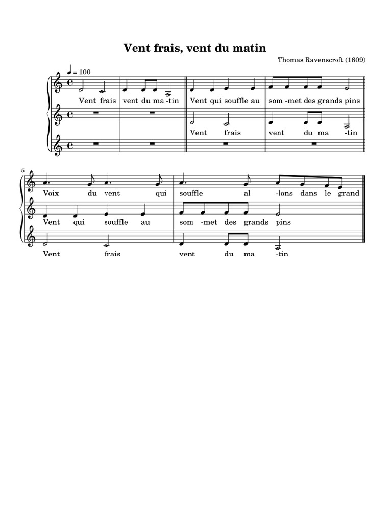 Vent Frais, Vent Du Matin | PDF