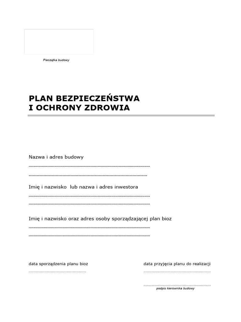 Plan_BiOZ | PDF