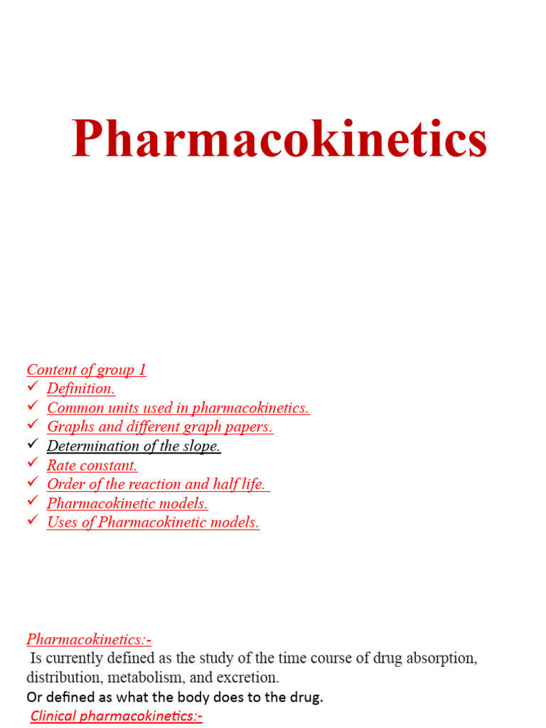 Pharmaco Kinetics | PDF