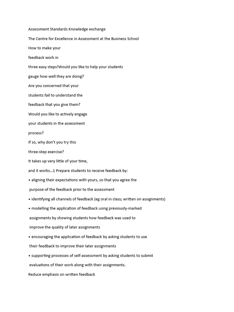 Assessment Standards Knowledge Exchang1 | Download Free PDF | Knowledge | Behavior Modification