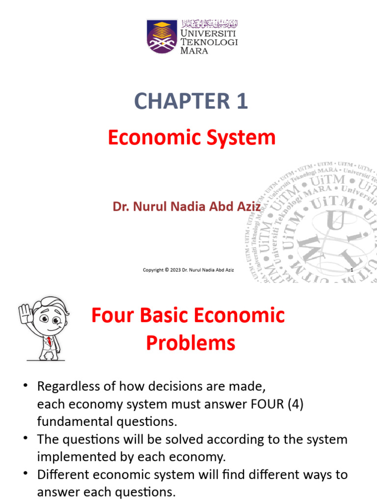 CHAPTER 1 (2) - Economic System | PDF | Capitalism | Economic System