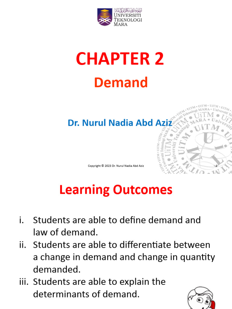 CHAPTER 2 - Theory of Demand | PDF | Demand | Demand Curve