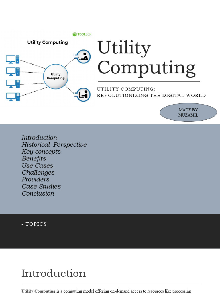Utility Computing | PDF | Computing | Cloud Computing