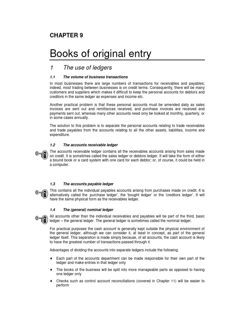 Chapter_9_Books_of_original_entry | PDF | Debits And Credits | Accounts ...