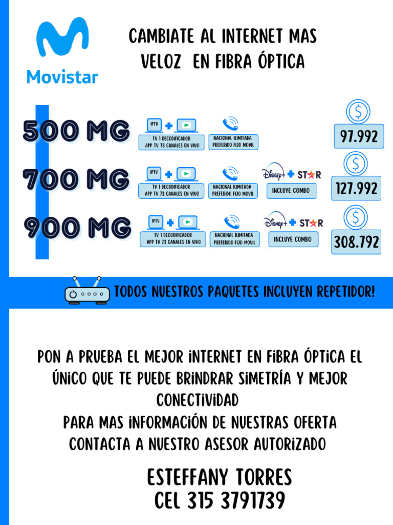 Fibra Optica Movistar | PDF | Informática | Tecnología
