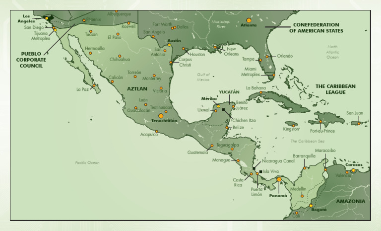 Aztlan Map and Related Locations | PDF | North America | Latin America