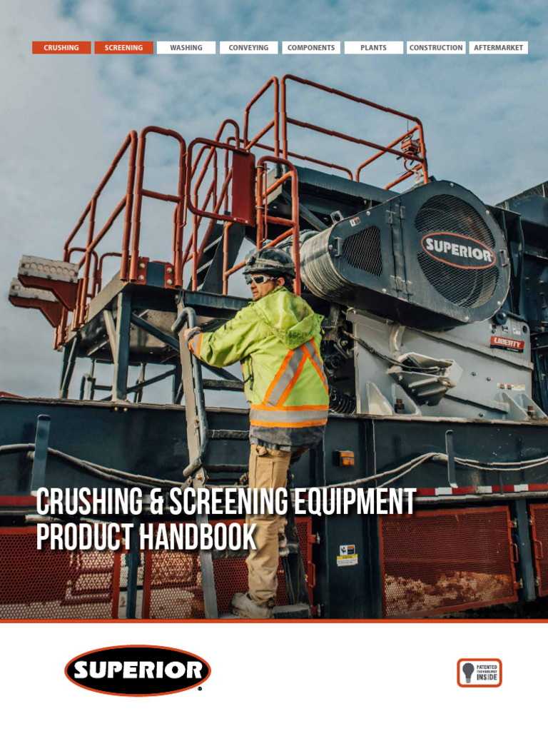 Crushing and Screening Equipment Handbook (Low Res) | PDF | Mechanical ...