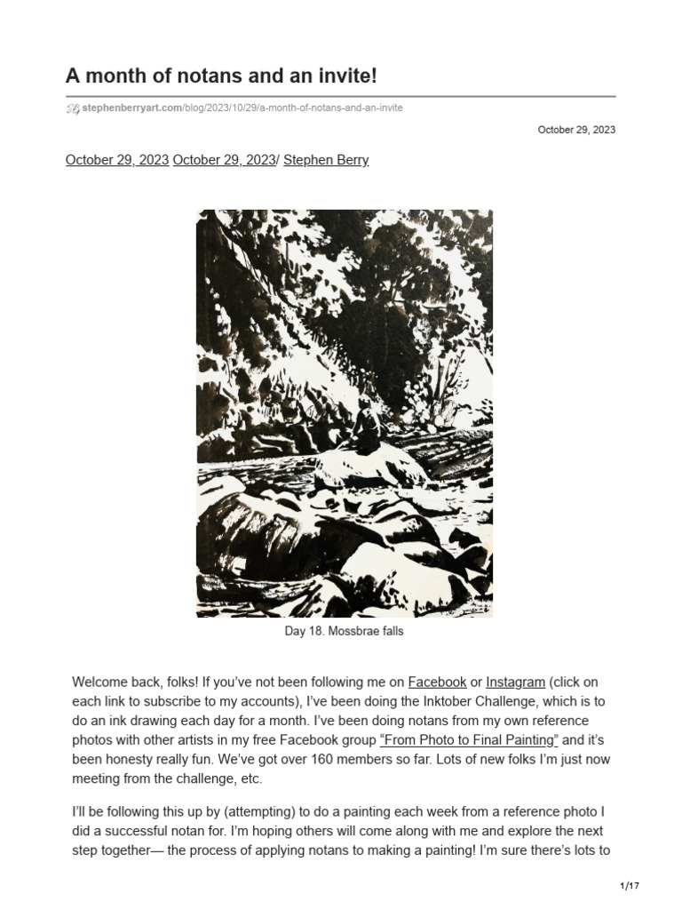 A Month of Notans and An Invite | PDF | Language Arts & Discipline