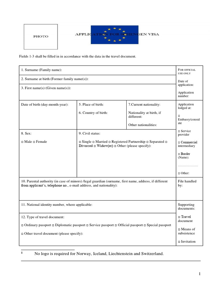 Poland Visa Application Form | PDF | Travel Visa | Government And ...