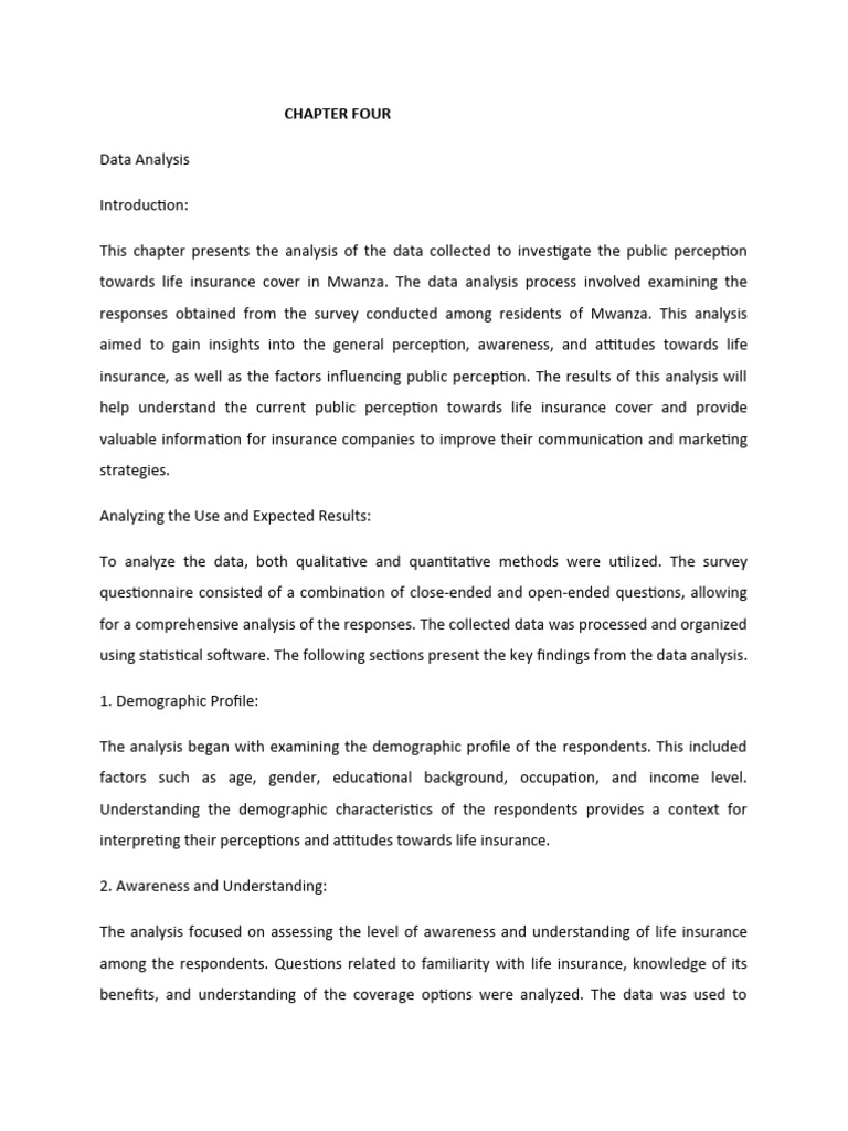 Research Chapter Four-Wps Office | PDF | Survey Methodology | Data