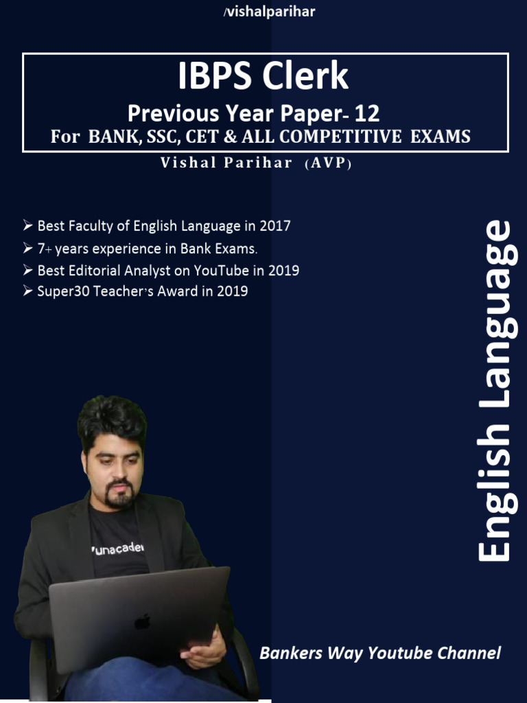 IBPS Clerk Paper 12 PDF Format | PDF