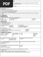 Modelo de CAT para Comunicação de Acidente | PDF | Bem-estar | Médico