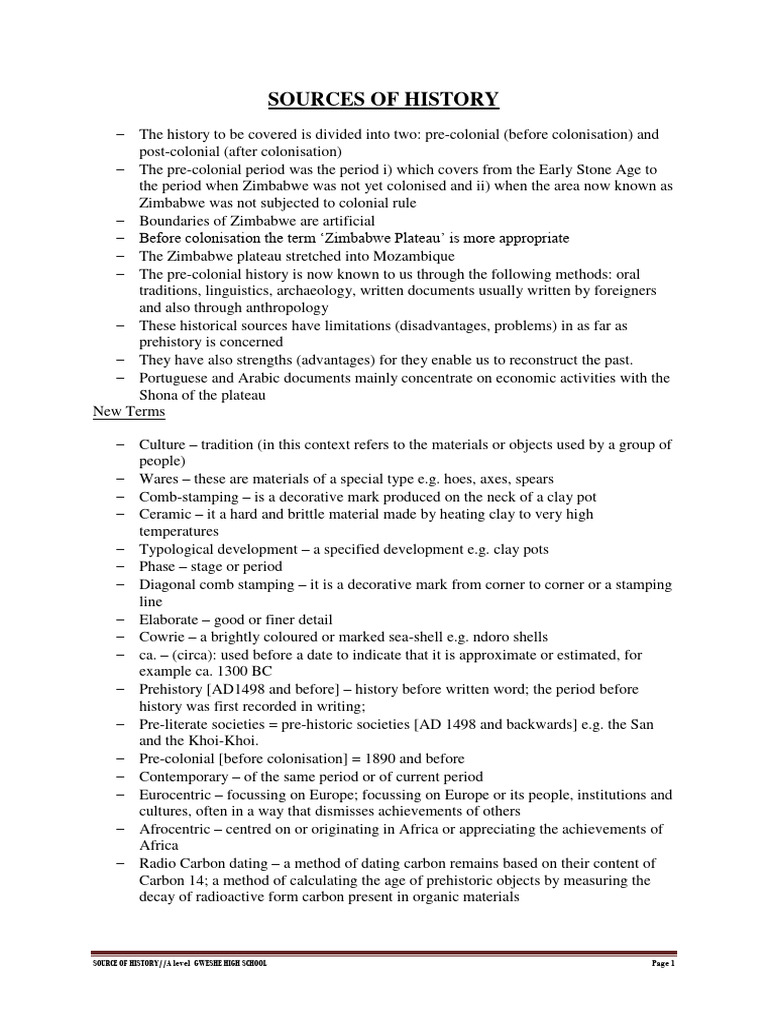 Sources of History | PDF | Anno Domini | Archaeology