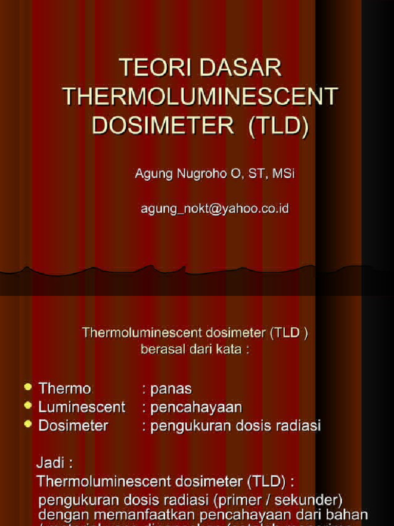 Teori Dasar TLD | PDF