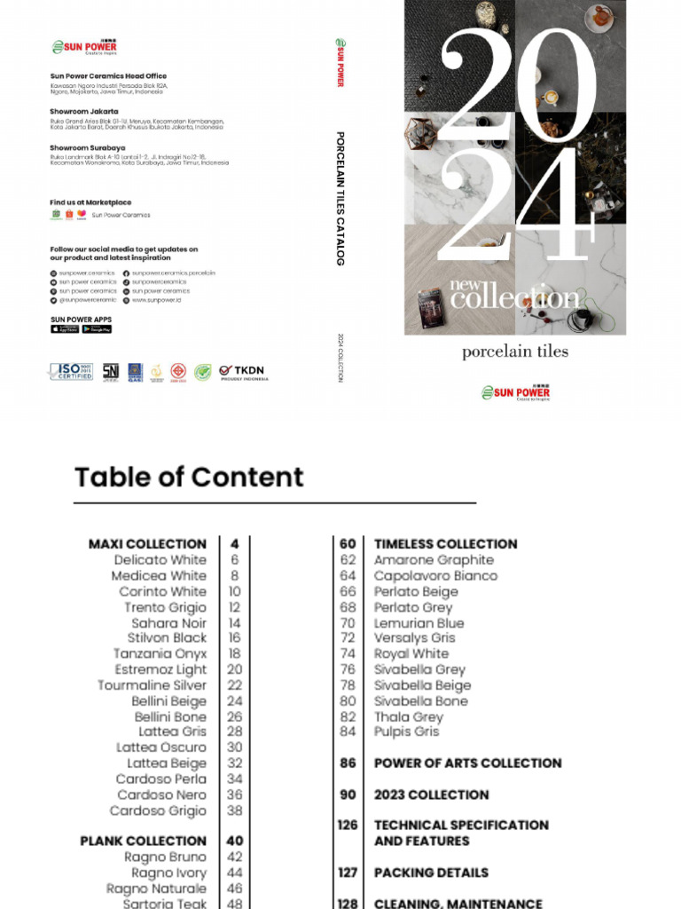 Porcelain Catalog 2024 | PDF | Tile | Ceramic Materials