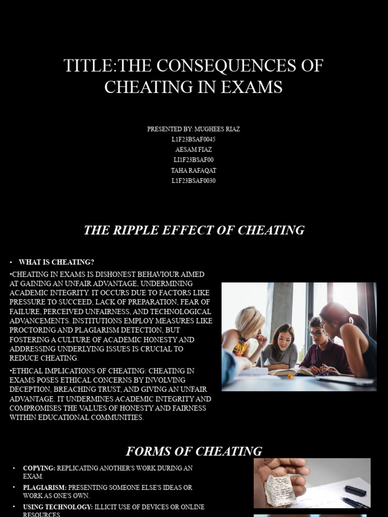 The Consequences of Cheating in Exams. | PDF | Academic Integrity ...