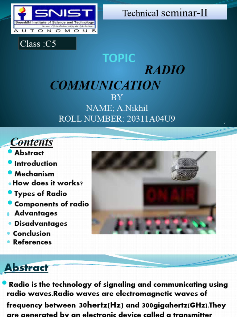 Radio Technology | PDF | Radio | Transmitter