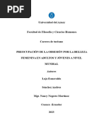 Obsesión por la Belleza y sus Efectos | PDF | Sicología | Conceptos ...