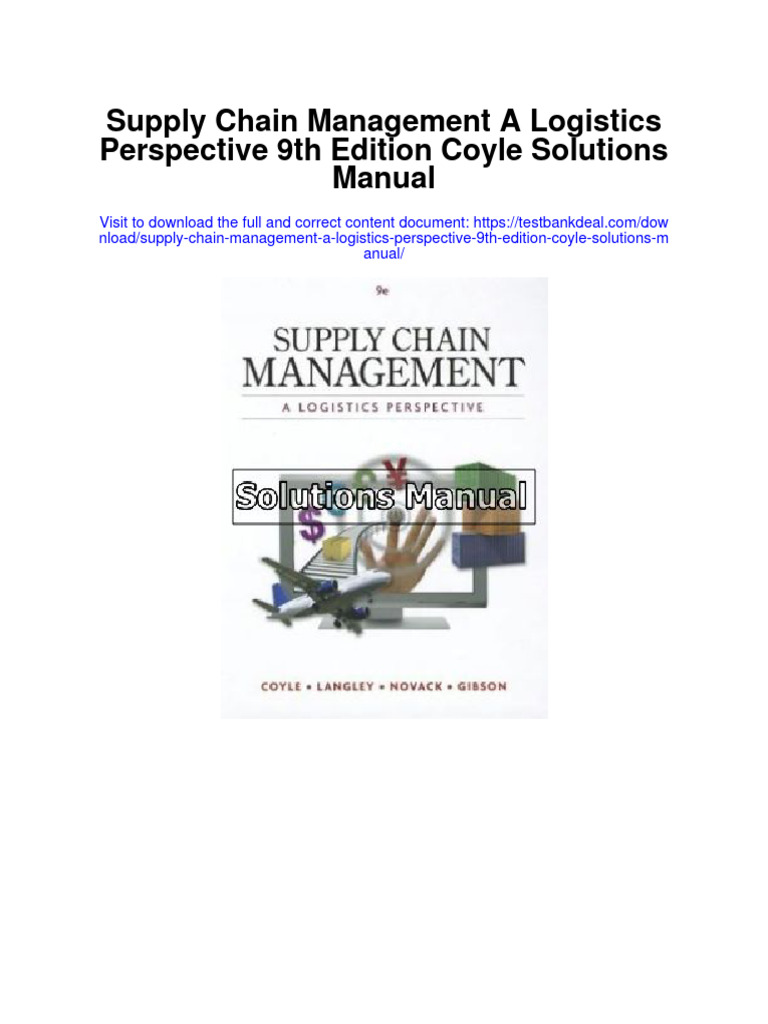 Instant Download Supply Chain Management A Logistics Perspective 9th ...
