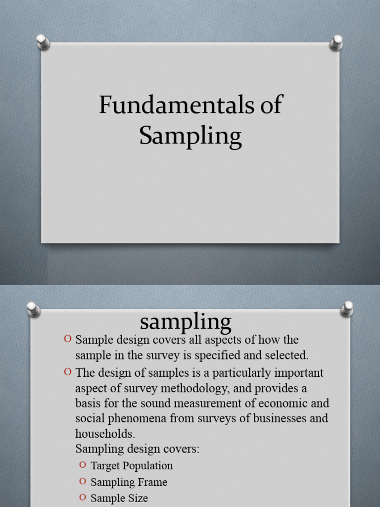 SAMPLING DESIGNS | PDF | Sampling (Statistics) | Stratified Sampling