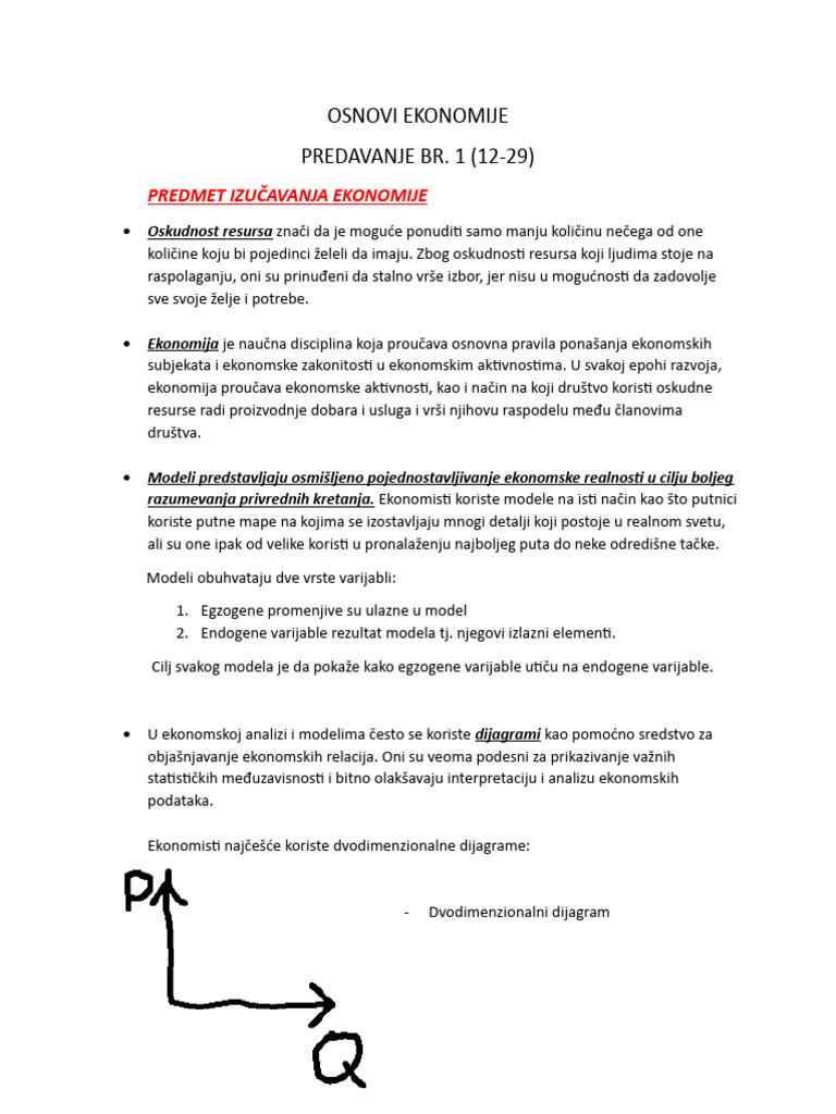 Osnovi Ekonomije | PDF