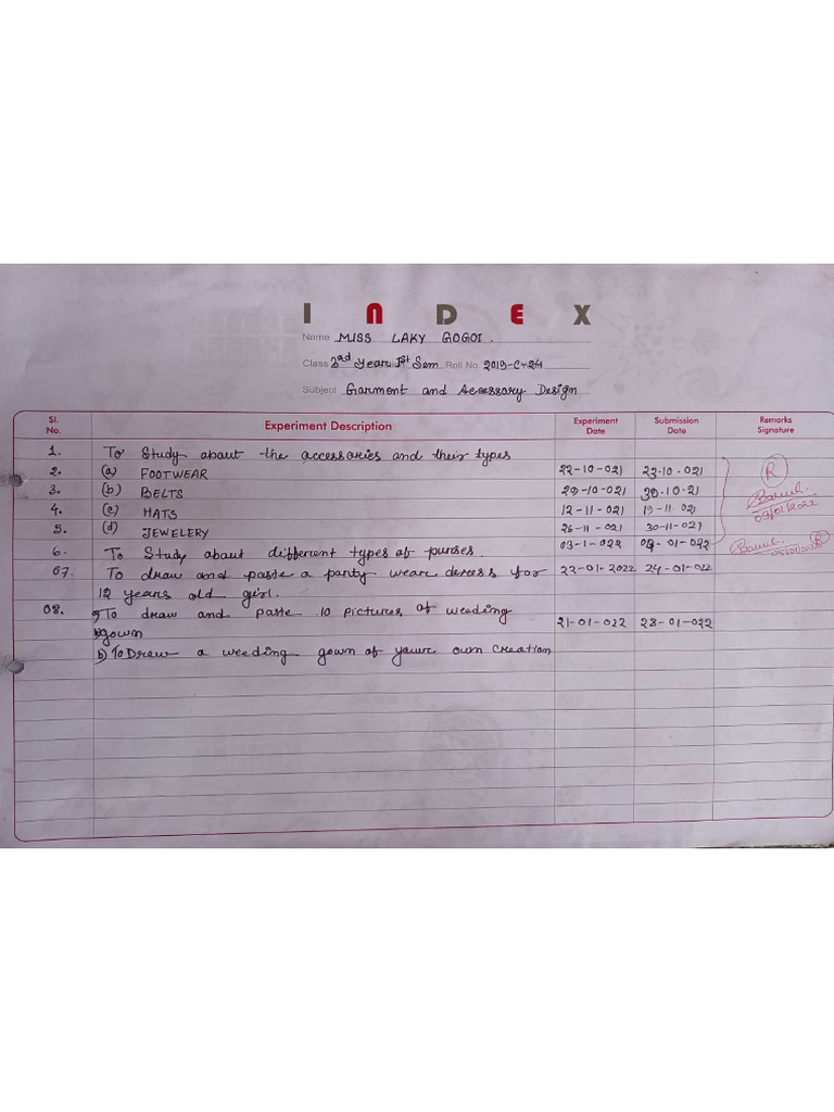 Assignment No 02 Garments and Accessories | PDF