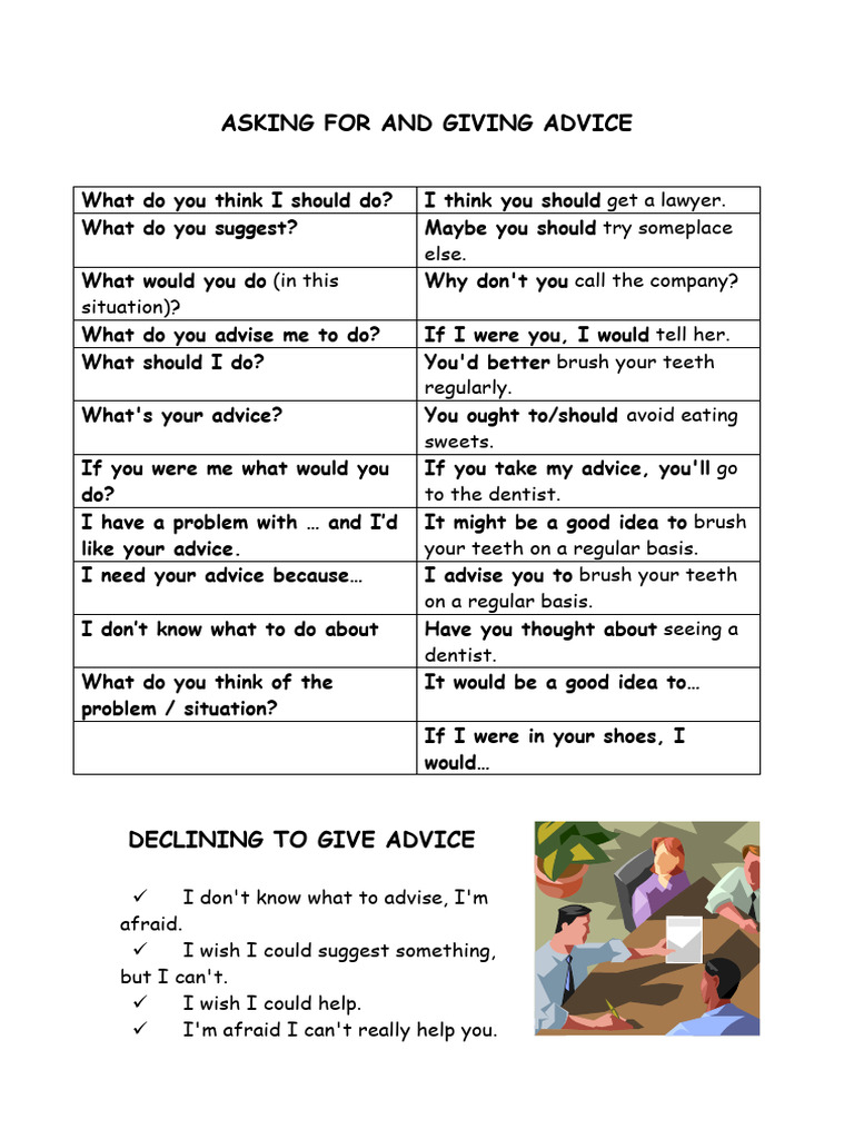 Giving Advice | PDF