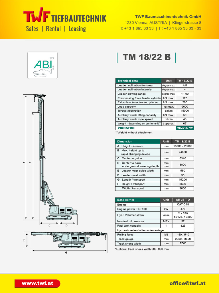 ABI TM 18 22 B Eng | PDF | Manufactured Goods | Transport