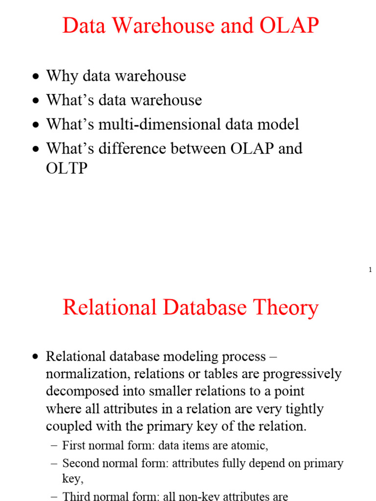 DW Intro | PDF | Data Warehouse | Databases
