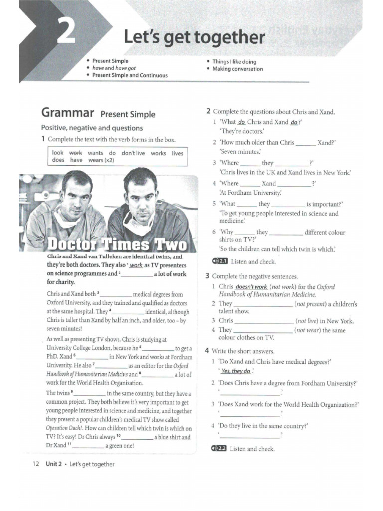 Headway Pre-Int WB Page 12 | PDF