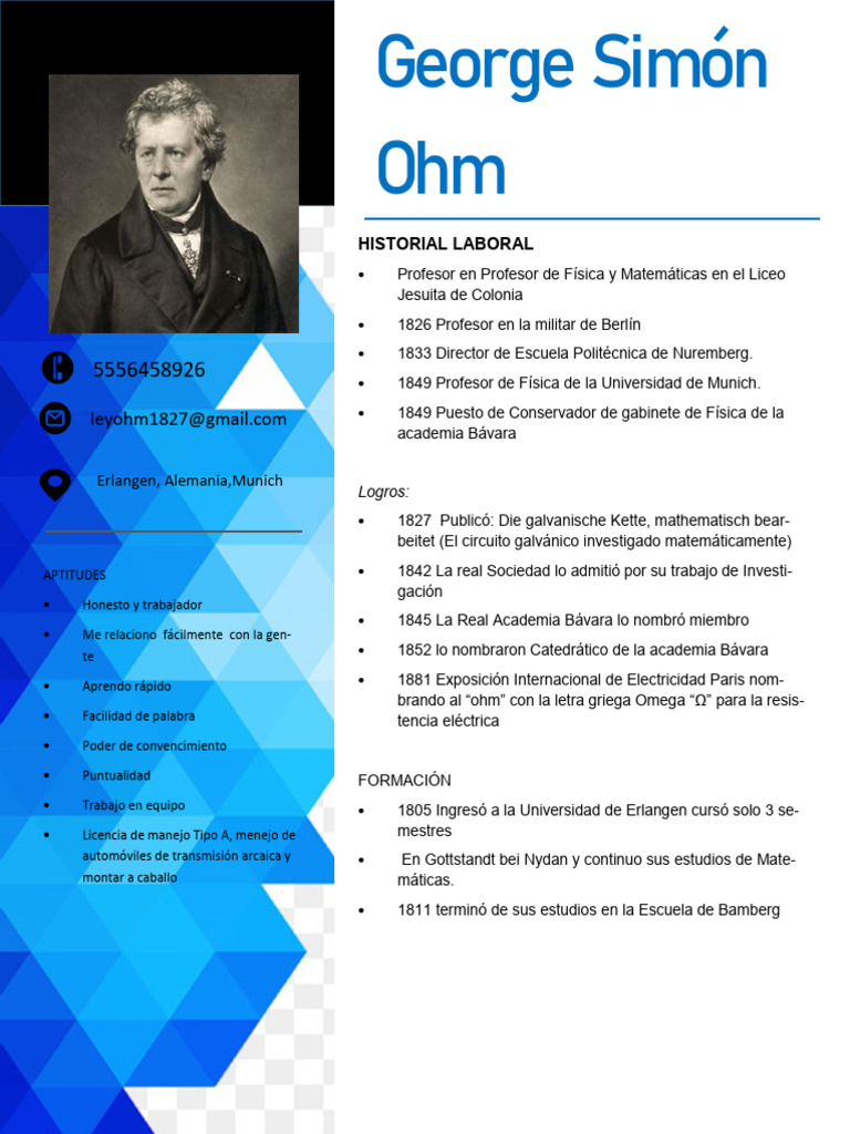 CV George Simon OHM.2 | PDF
