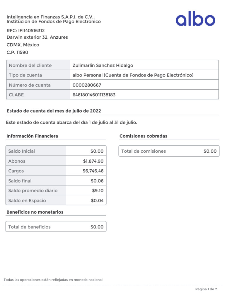 Nombre Del Cliente Tipo de Cuenta Número de Cuenta Clabe | PDF ...