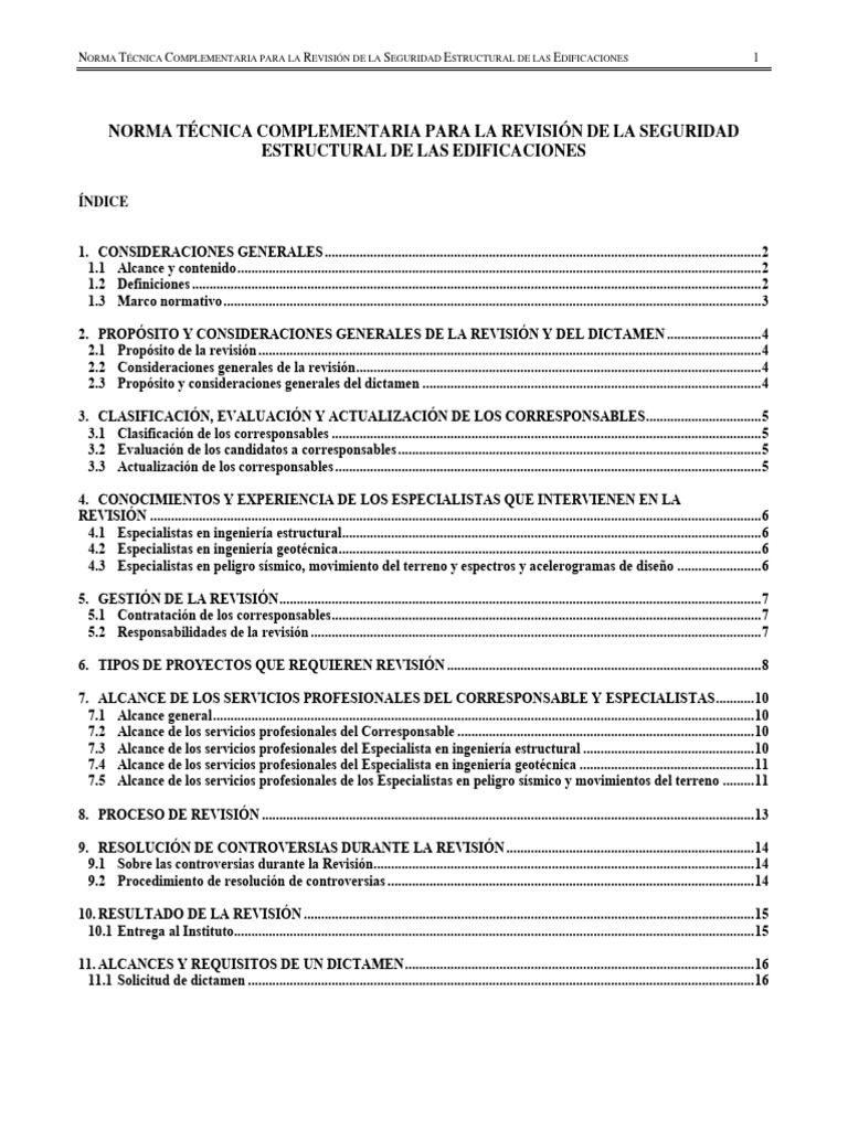 Revisión de Seguridad Estructural en Edificaciones | PDF | Fundación ...