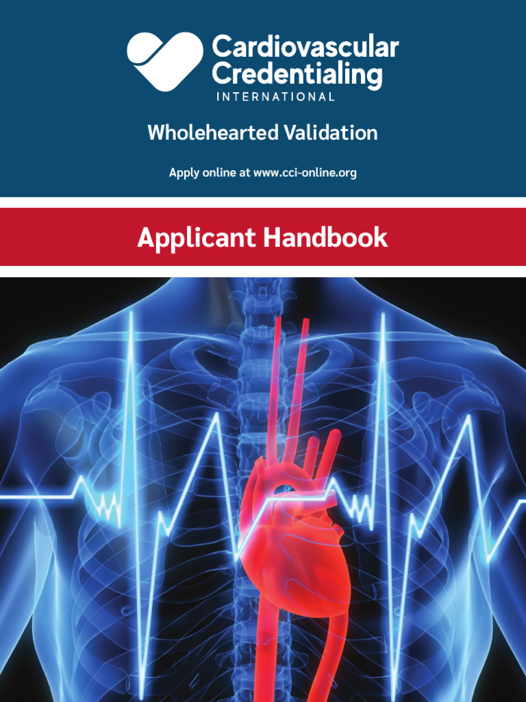 CCI Applicant Handbook Overview | PDF | Echocardiography | Identity ...