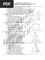 Test Clasa A VII A Paralelogram | PDF
