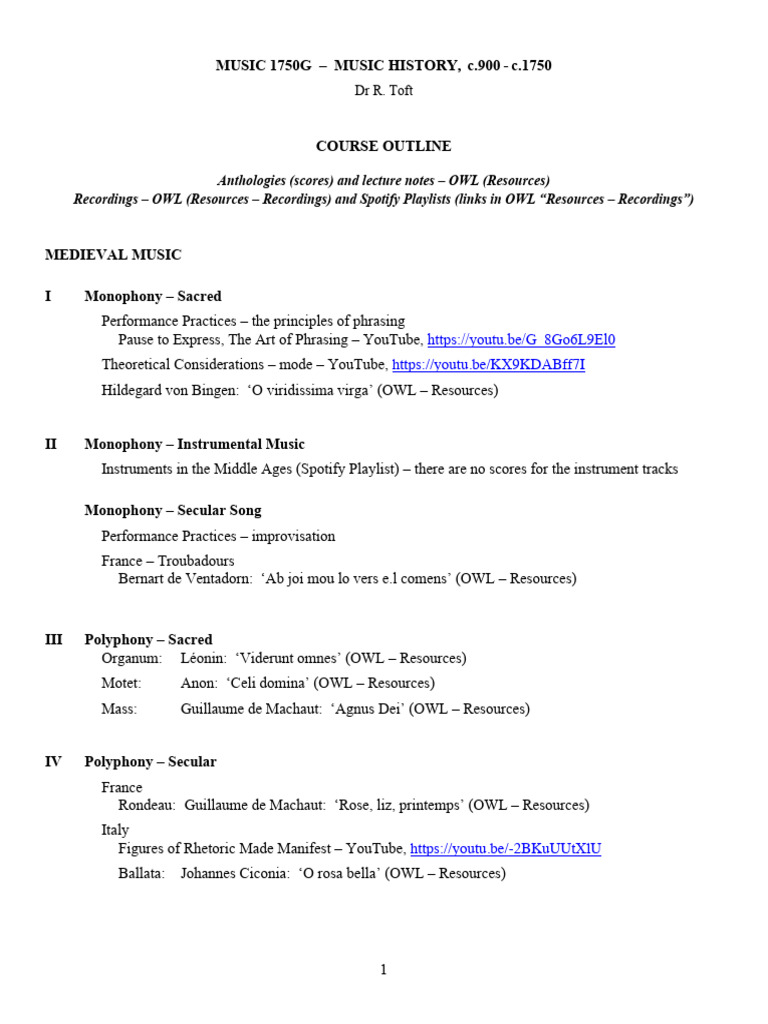 1750G-Course Outline - 2024 | PDF | Lecture | Plagiarism