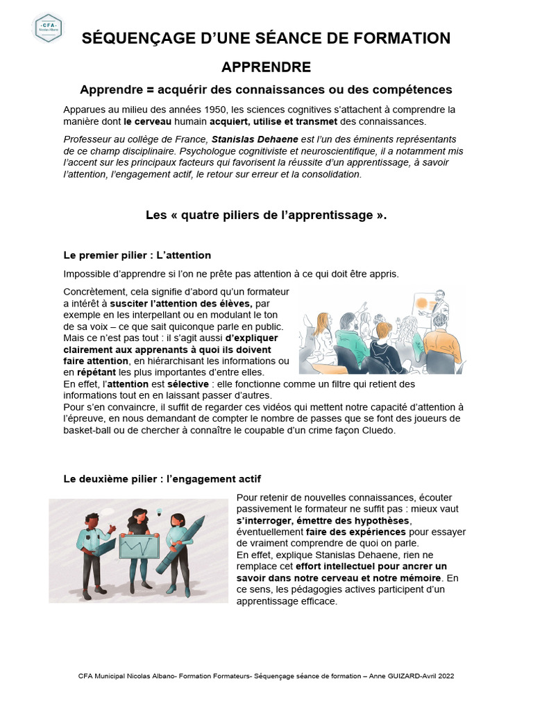 Doc10 Apprendre | PDF | Apprentissage | Attention