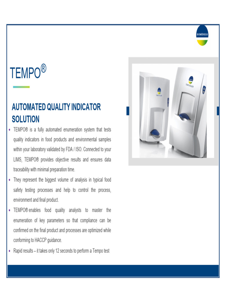TEMPO® - Pioneering Diagnostics Brousure | PDF | Computers | Technology ...