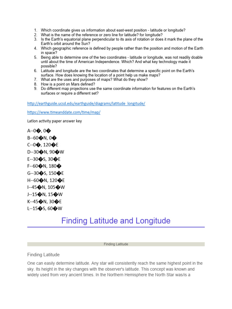 Coordinate System | PDF | Greenwich Mean Time | Longitude