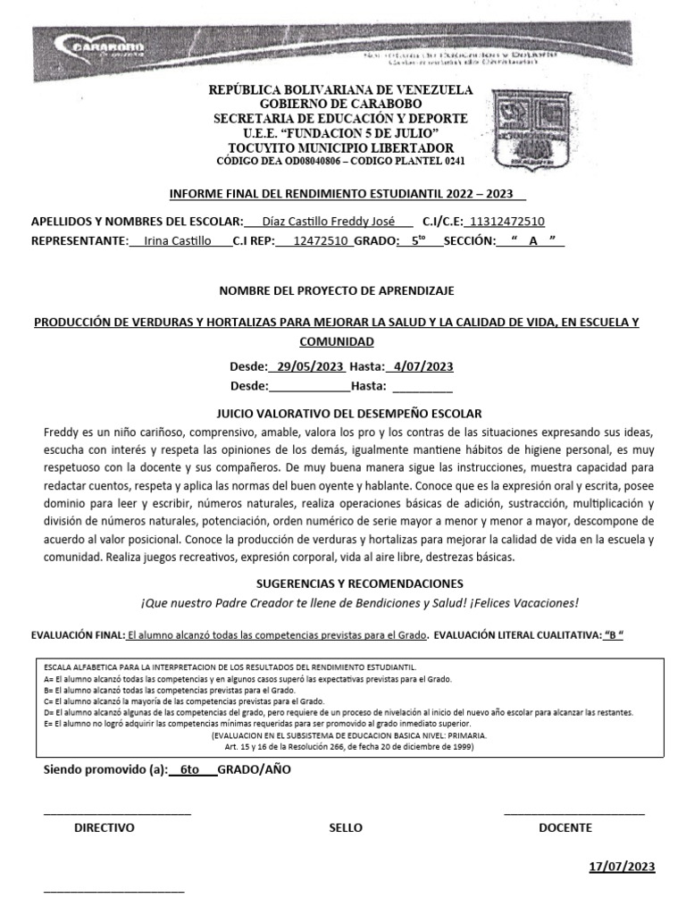 Boleta Literal B | PDF | Evaluación | Cognición